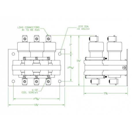 Mercury Contactor 480V CFC3-708, wm100aaa-120a