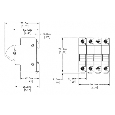 Ultrasafe Class CC Fuse Holder
