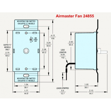 Airmaster Fan Motor Speed Control 6-Amp 120V | 24855